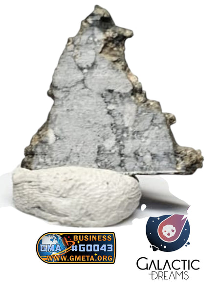 40015 - "The Apollo Lunar" Meteorite Part Slice "Gadamis 008" Lunar fe ...