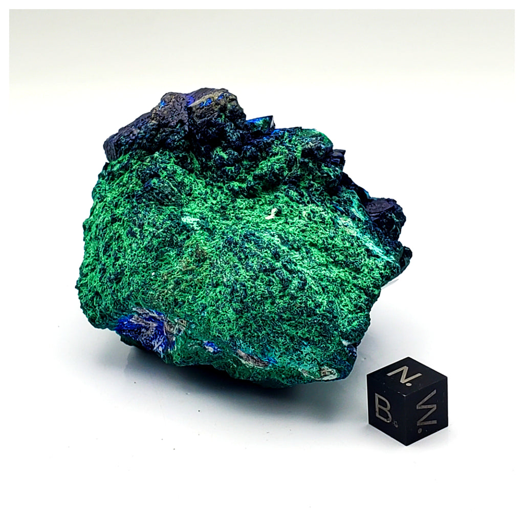 SWJ0020 - Nice Specimen of Deep Blue Azurite + Malachite Crystals from ...