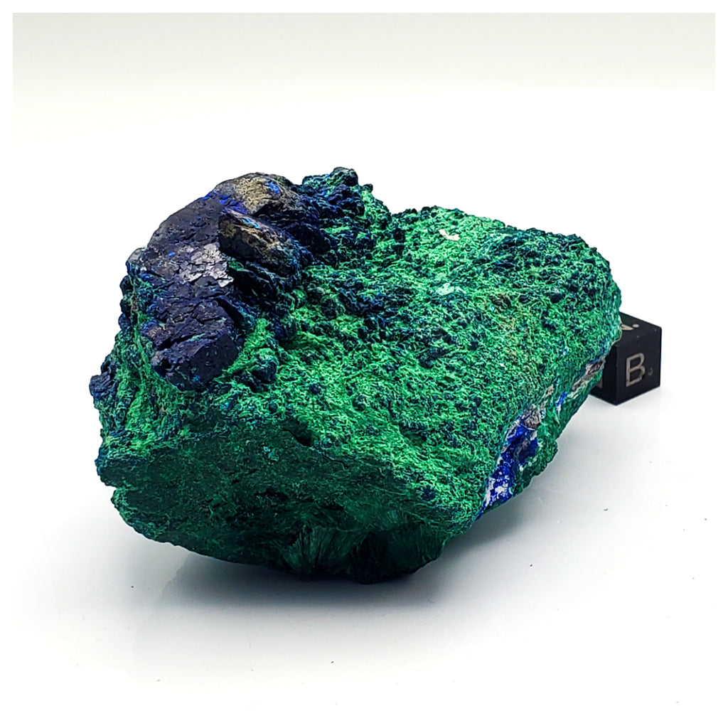 SWJ0020 - Nice Specimen of Deep Blue Azurite + Malachite Crystals from ...