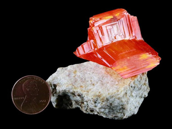 10100 - Stunning Bright Orange Arcanite Crystal Mineral Specimen From ...